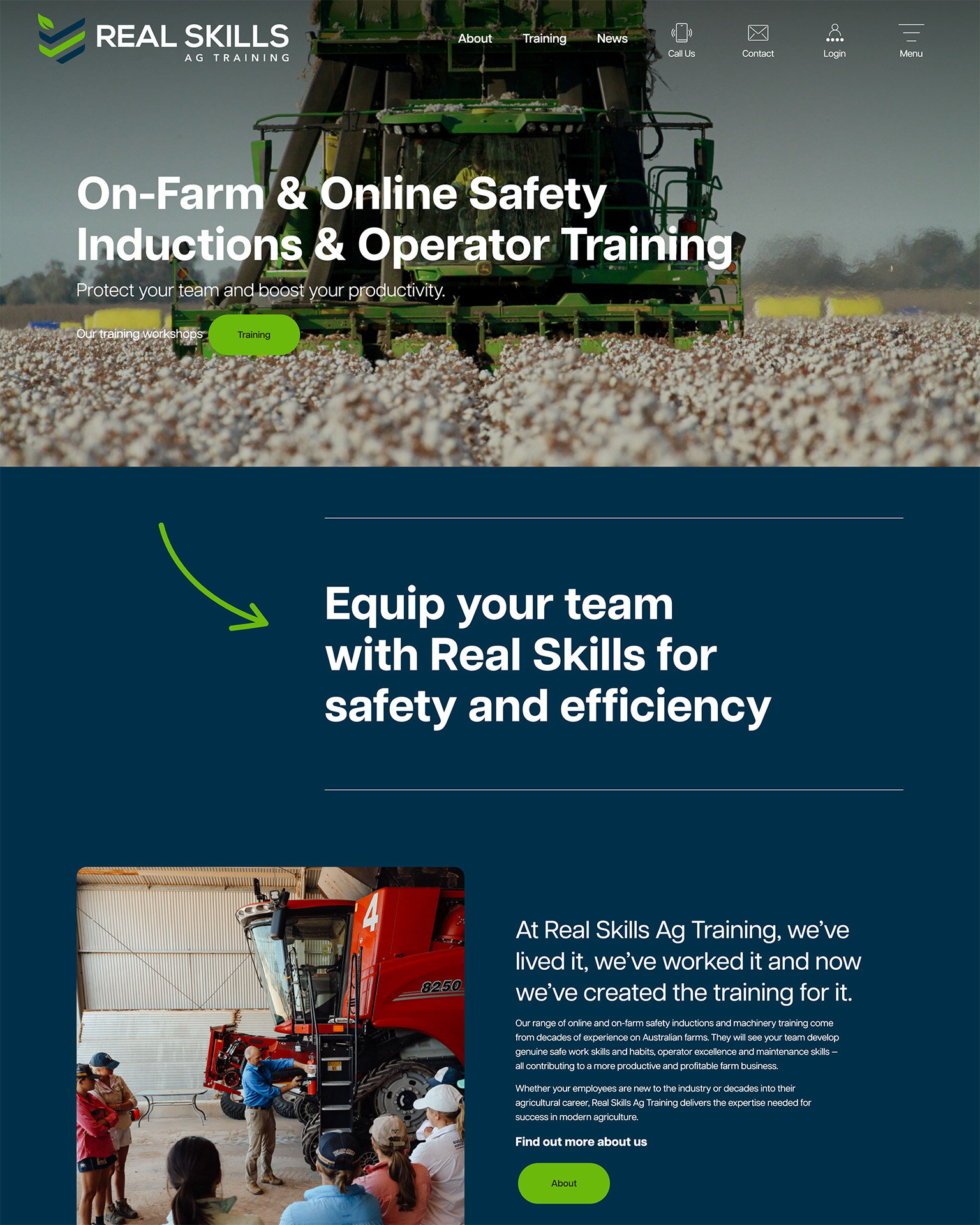 Real Skills Ag Training | Website Design & Development | CoBright